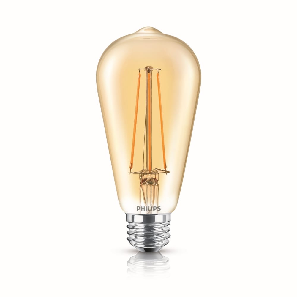 Lâmpada Led Philips Filamento Dim Luz Ambar 2200K 127V| | Philips ...